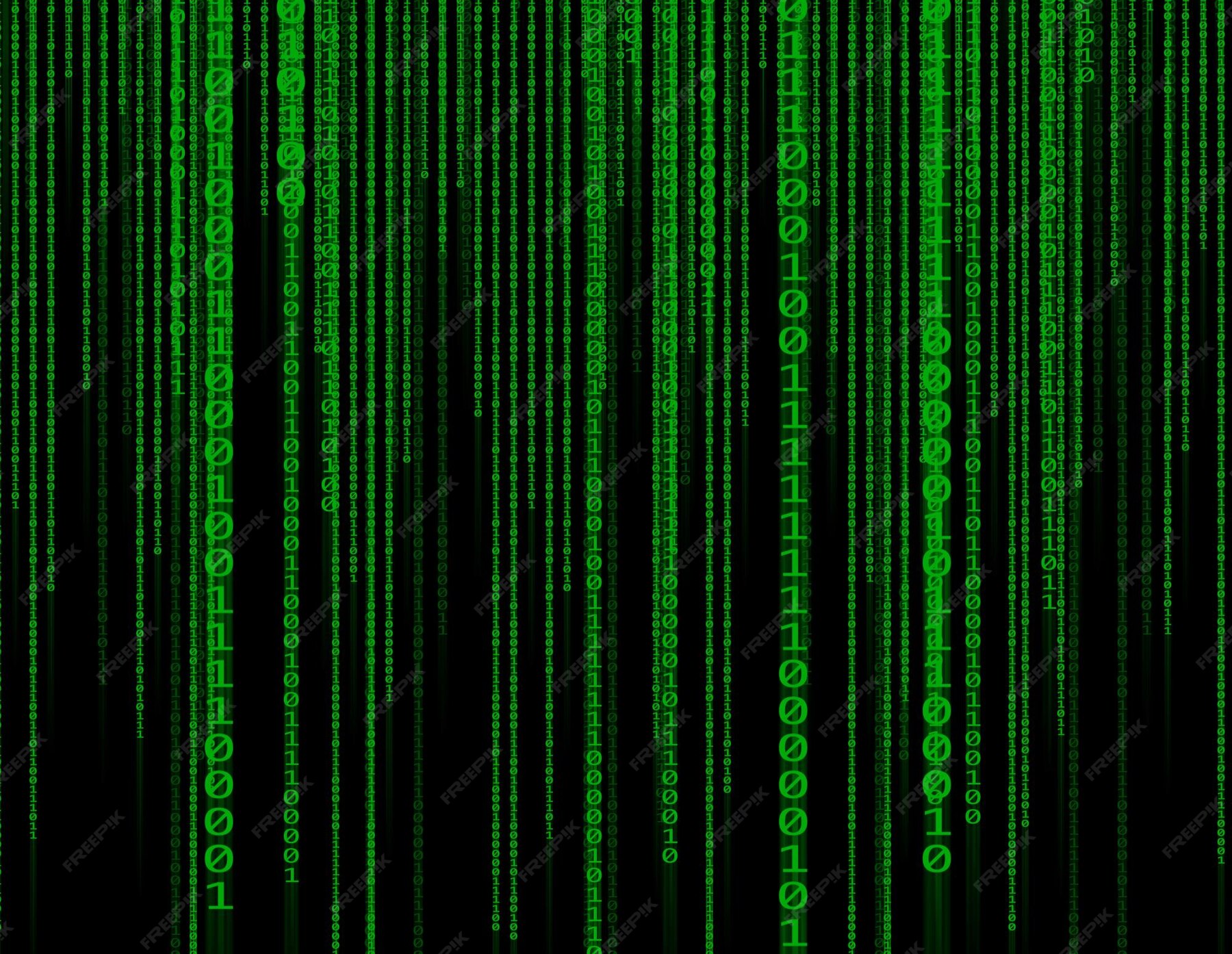 Premium Photo Abstract Green Technology Binary Background Binary