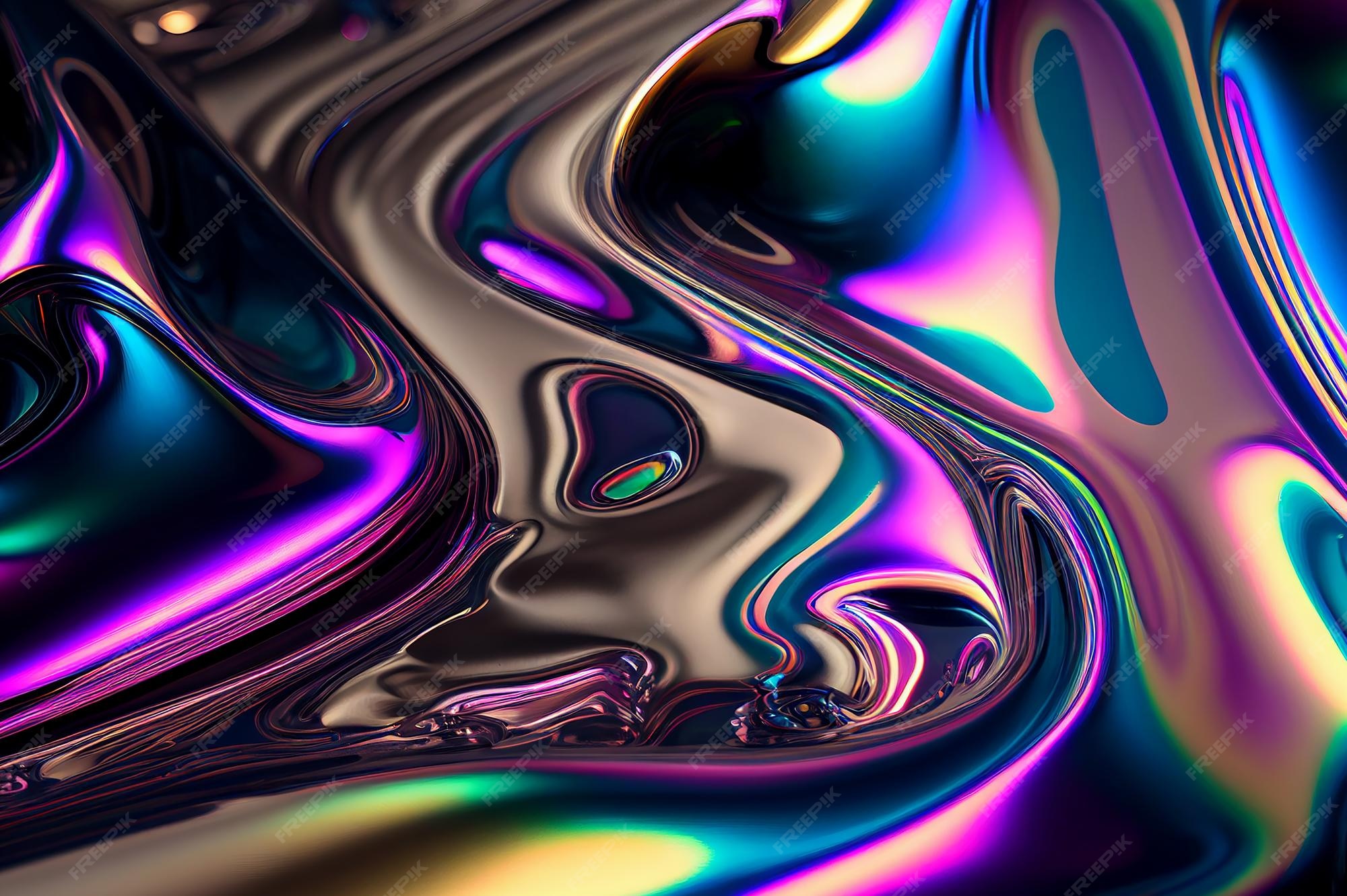 Premium Photo | Abstract iridescent fluid metallic liquid shine ... Premium Photo | Abstract iridescent fluid metallic liquid shine ...