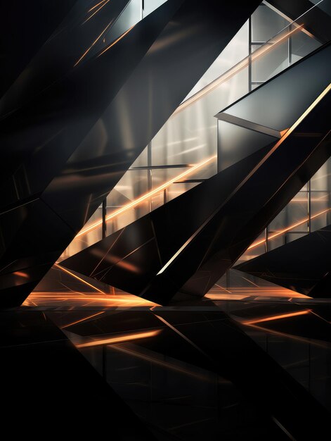 Abstract Metallic Structure with Dynamic Lighting | Premium AI ... Abstract Metallic Structure with Dynamic Lighting | Premium AI ...