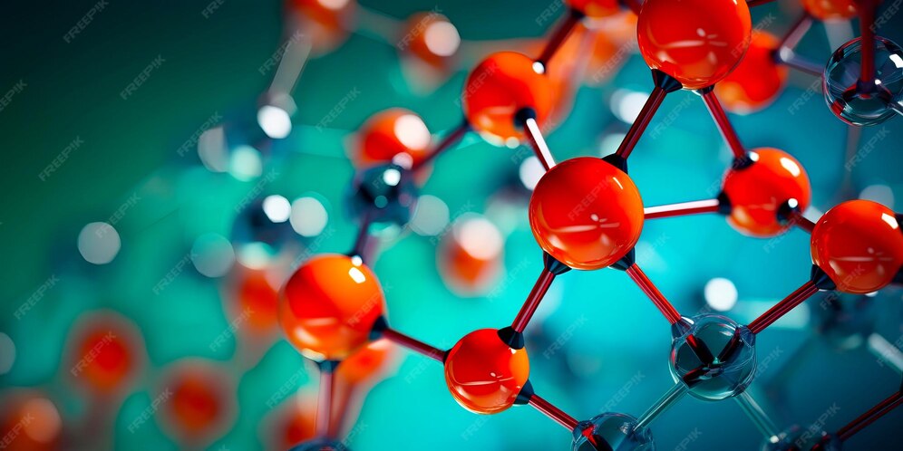 Premium Ai Image Abstract Molecular Structure Abstract Representation