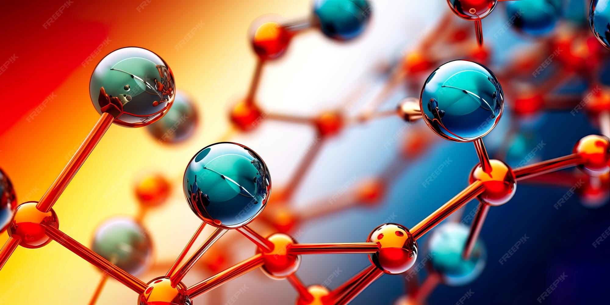 Abstract Molecular Structure Abstract Representation Of A Molecular
