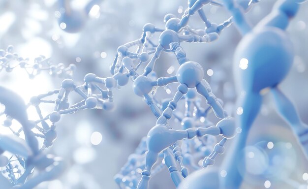Premium Photo Abstract Molecular Structures In Scientific Research