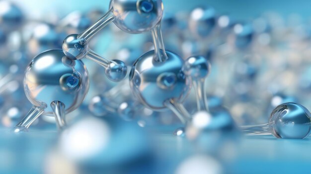 Premium Ai Image Abstract Molecular Structures Unveiled Exploring