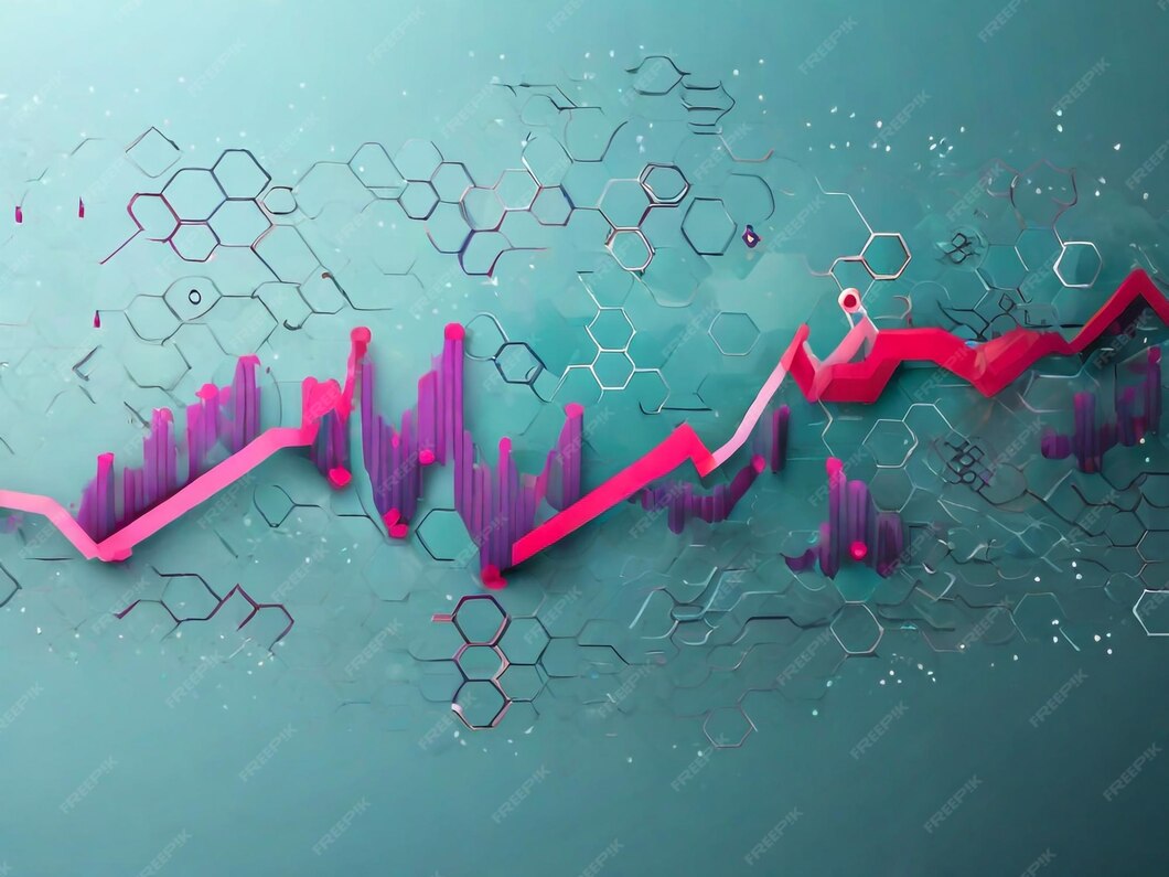 Abstract Network Connection Concept With Hexagons And Wave Big Data Visualization Social