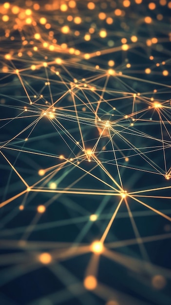 Abstract Network Connection with Glowing Lights | Premium AI-generated ... Abstract Network Connection with Glowing Lights | Premium AI-generated ...