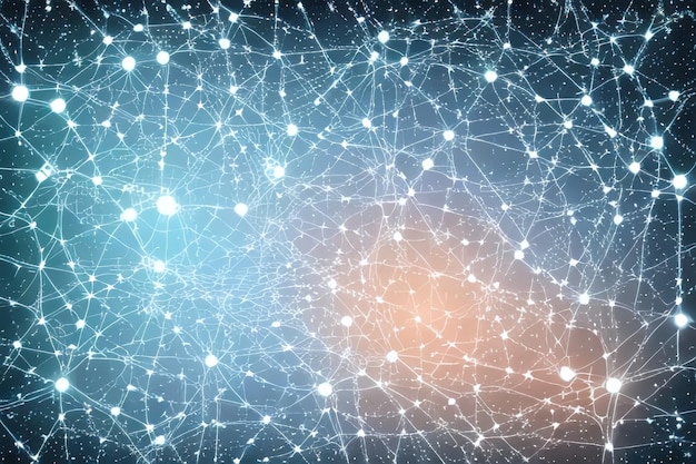 Premium AI Image | Abstract network of interconnected nodes Premium AI Image | Abstract network of interconnected nodes