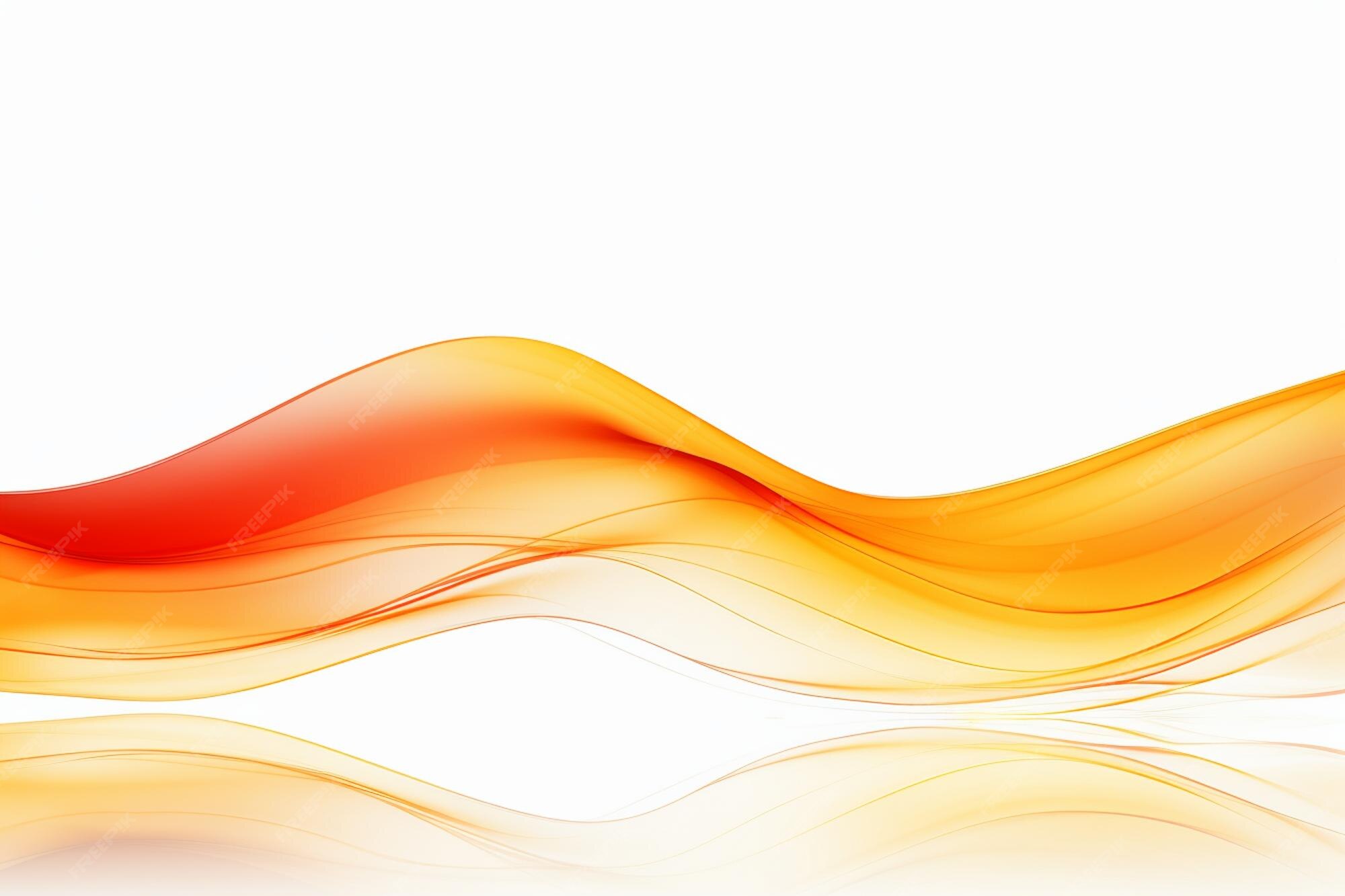 Premium Photo | Abstract orange and yellow flowing wave on white background Premium Photo | Abstract orange and yellow flowing wave on white background