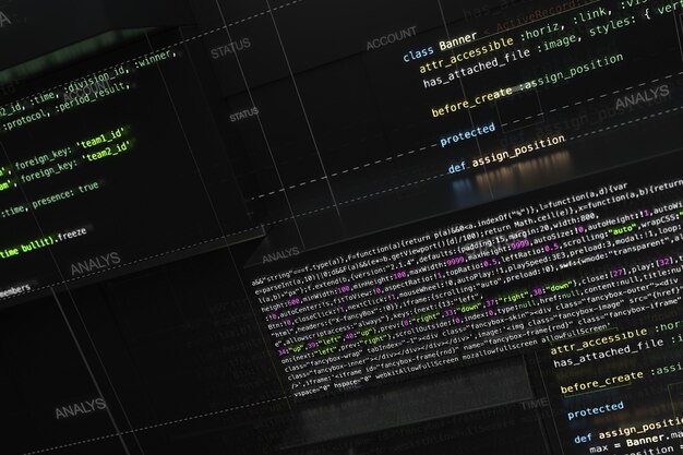 Premium Photo | Abstract programming background with code lines and 3d ...