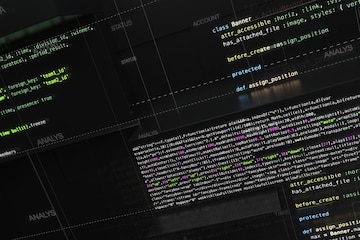 Premium Photo | Abstract programming background with code lines and 3d ...