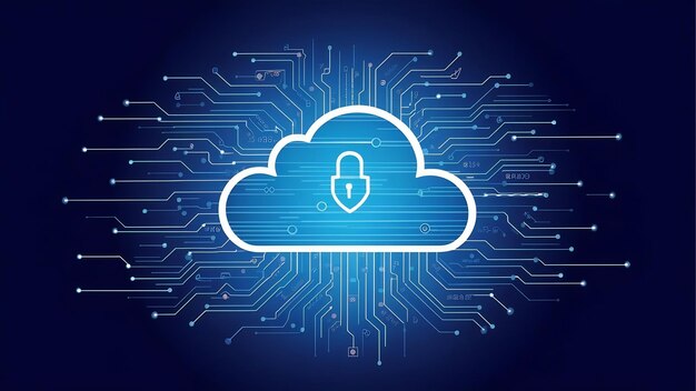 Premium Photo Abstract Programming Illustration Cloud Technology Data Security Concept Binary
