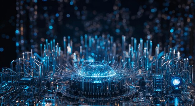 Premium Photo | Abstract quantum computing circuit with futuristic design Premium Photo | Abstract quantum computing circuit with futuristic design