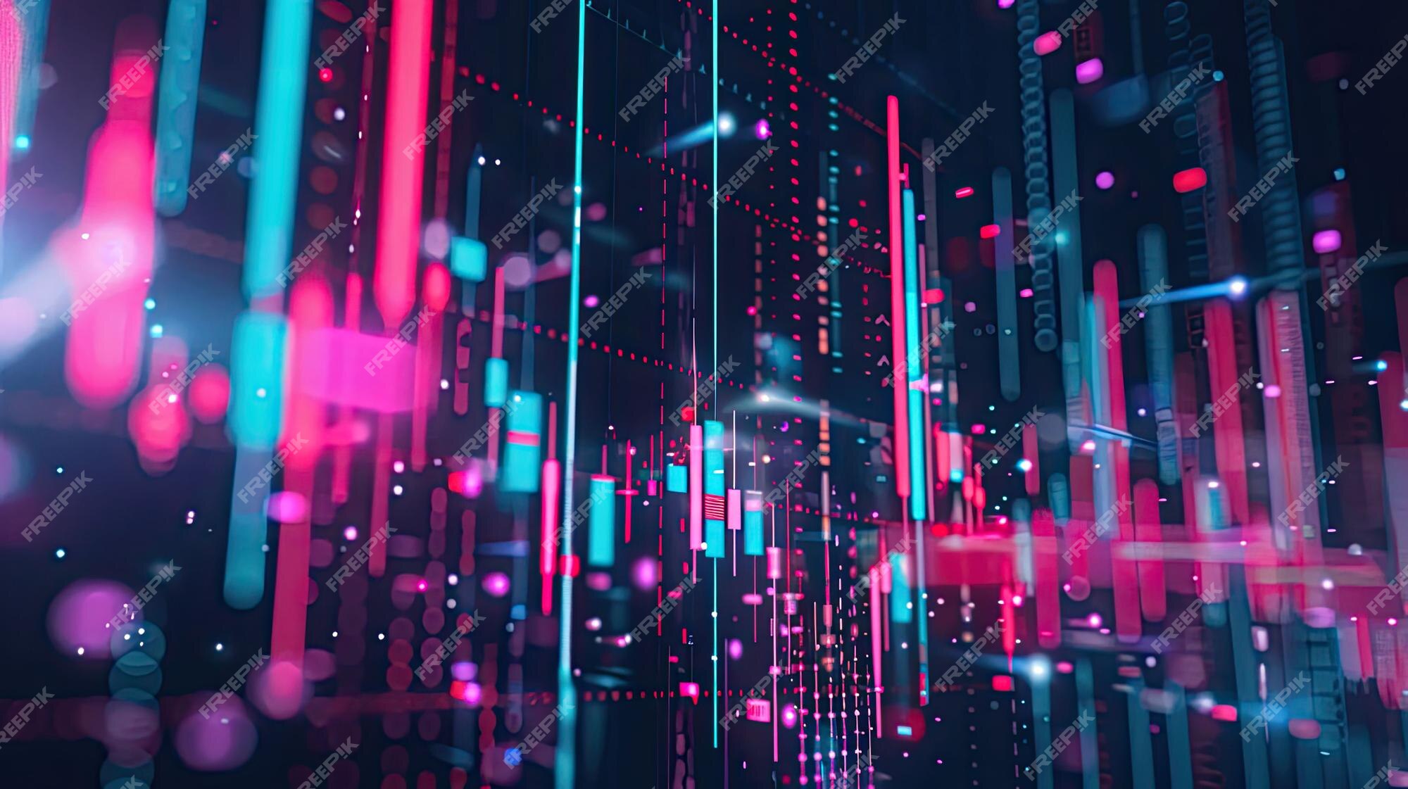 Premium Photo Abstract Representation Of Financial Market Data