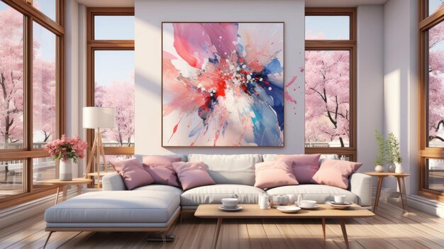 Premium AI Image | Abstract Serenity Composition Premium AI Image | Abstract Serenity Composition