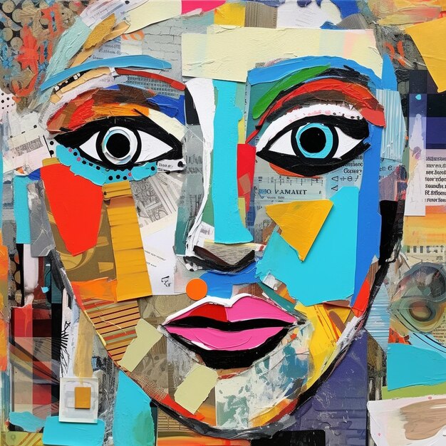 Premium Ai Image Abstract Sillhoute Colorful Woman Face Illustraation