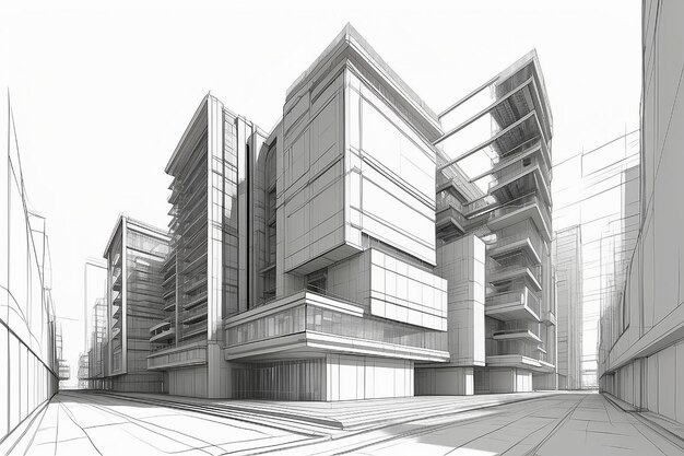 Abstract Tech Background 3d Illustration Quantum Computer Architecture