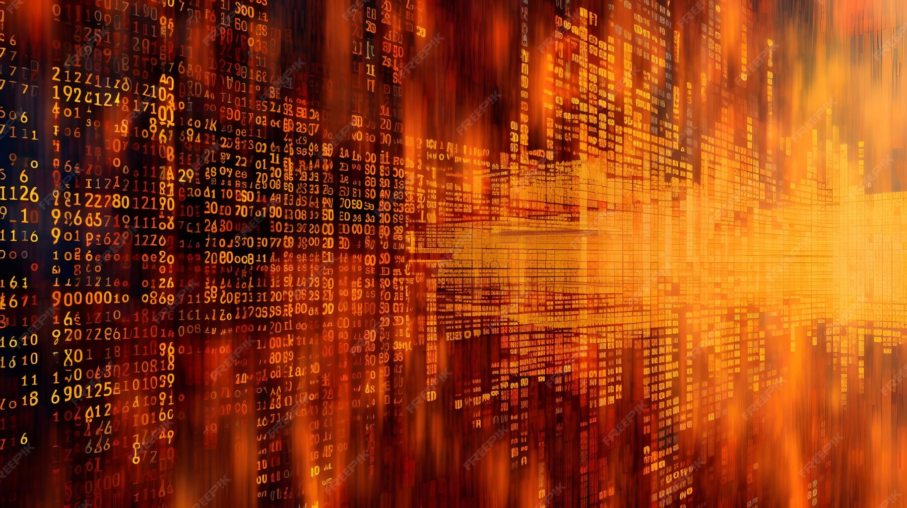 Premium AI Image | An abstract technological perspective on the background of binary code ...