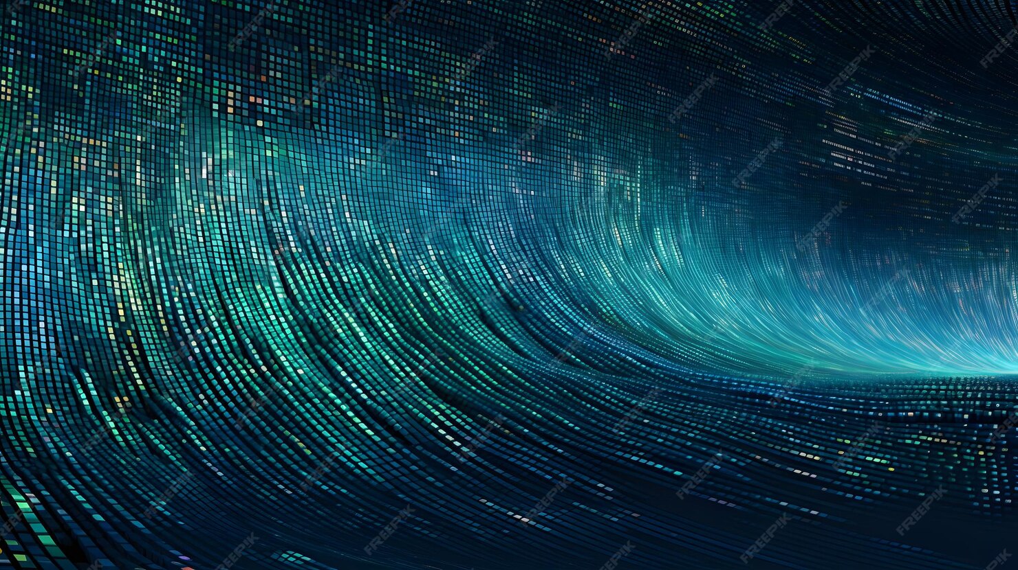 Premium Photo | An abstract technological perspective on the background of binary code digital ...