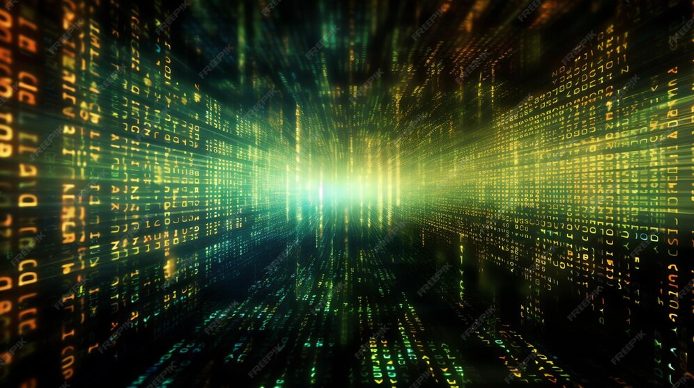 Premium AI Image | An abstract technological perspective on the ...