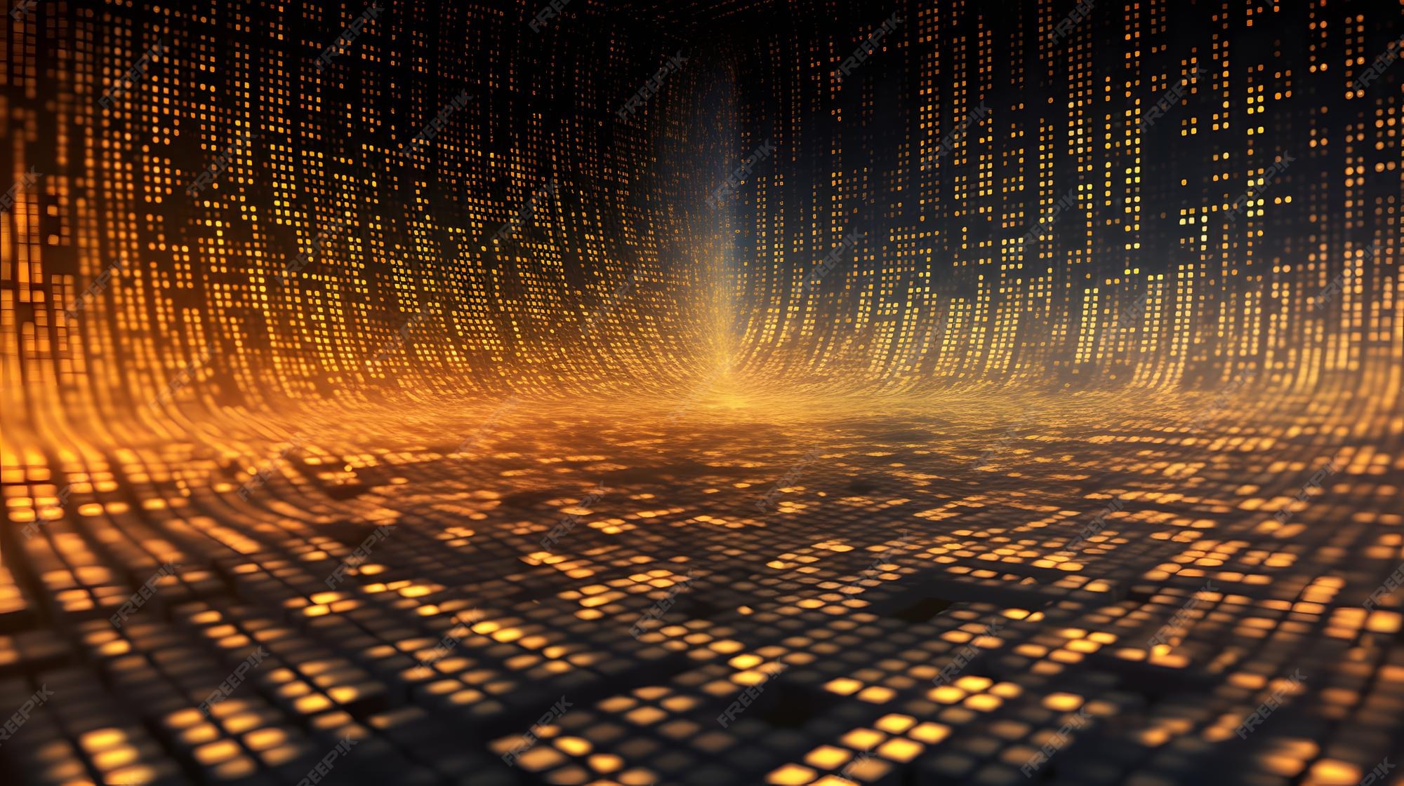 Premium AI Image | An abstract technological perspective on the background of binary code ...