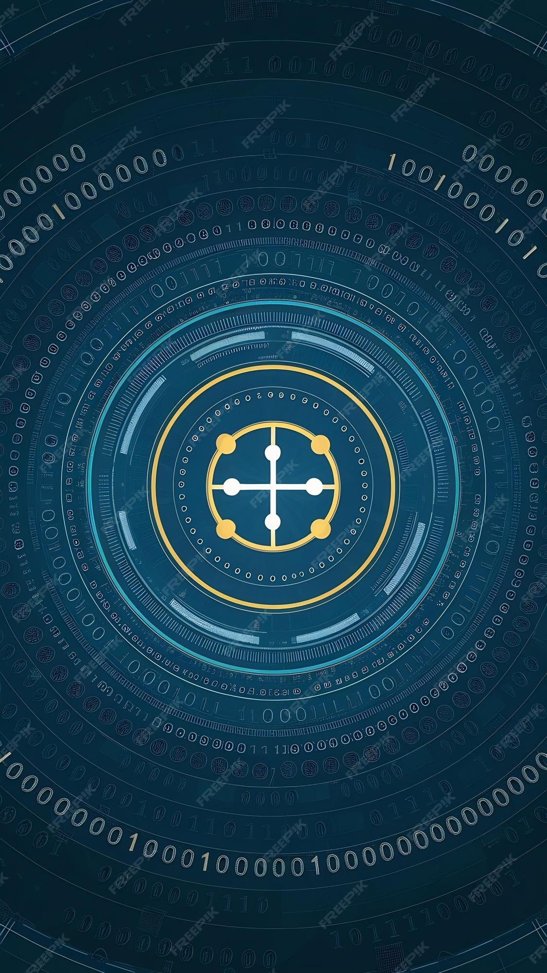 An abstract technological perspective on the background of binary code digital binary data ...