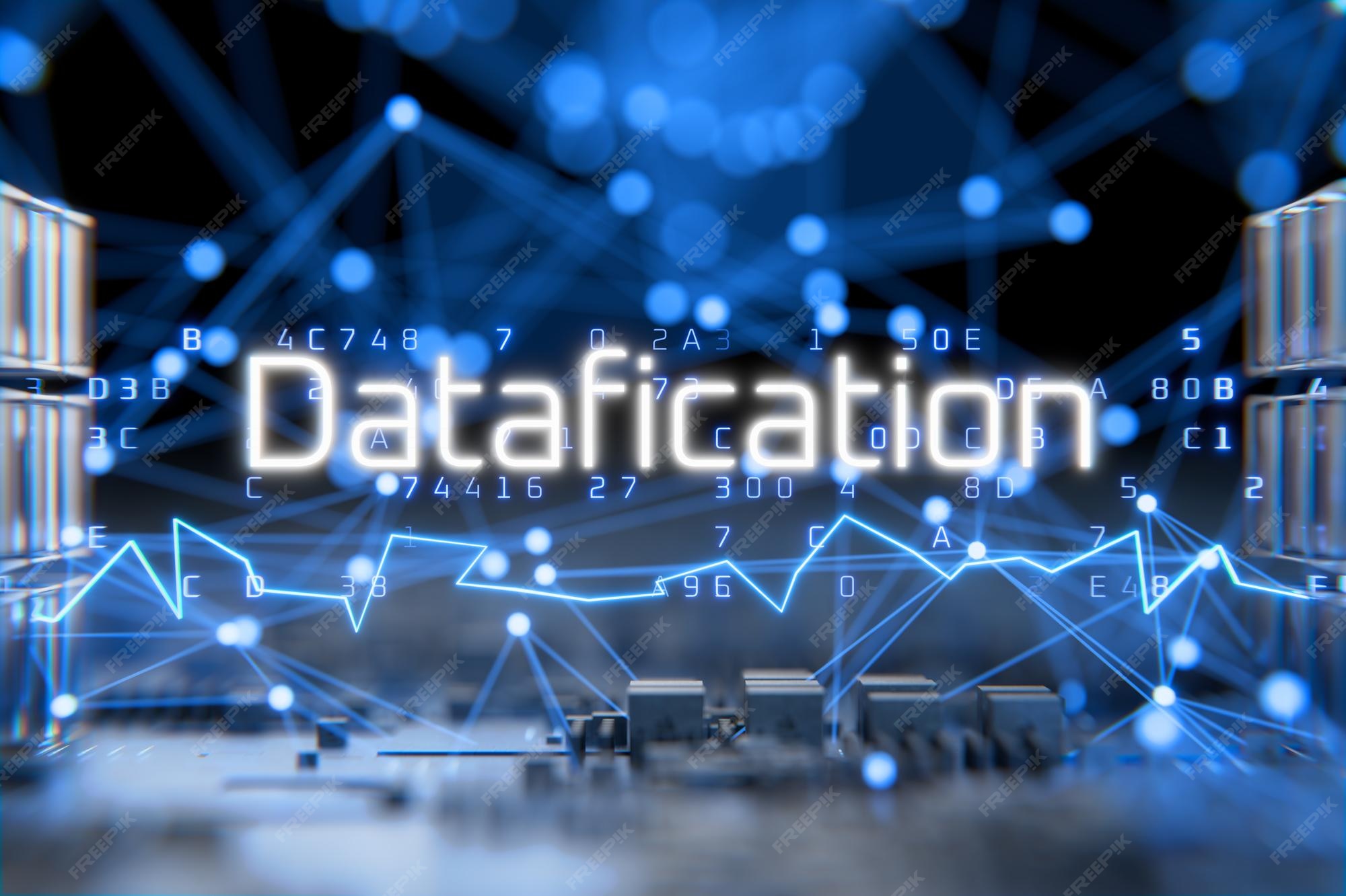 Premium Photo Abstract Technology Background Entering Data Into The Database Datafication