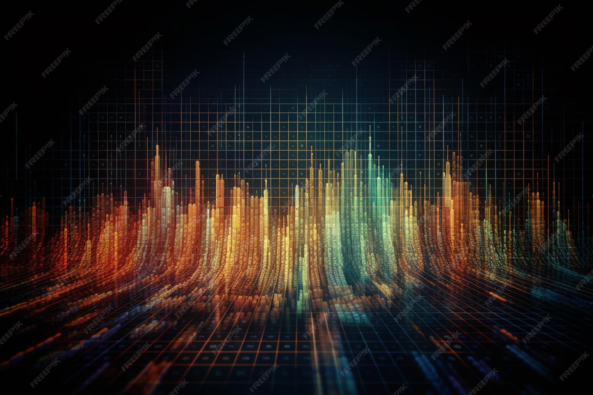 Premium AI Image | Abstract technology background with binary code and grid 3d rendering ...