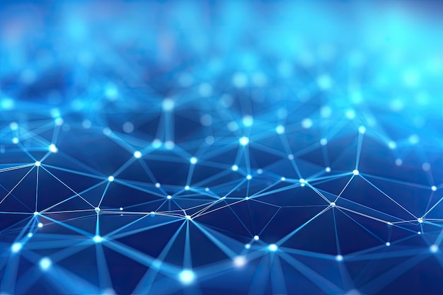 Premium Photo | Abstract technology background with connecting dots and lines Network connection ...