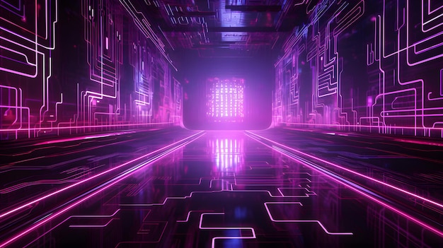 Premium Photo | Abstract technology background with wavy color grid Analytics data algorithms ...