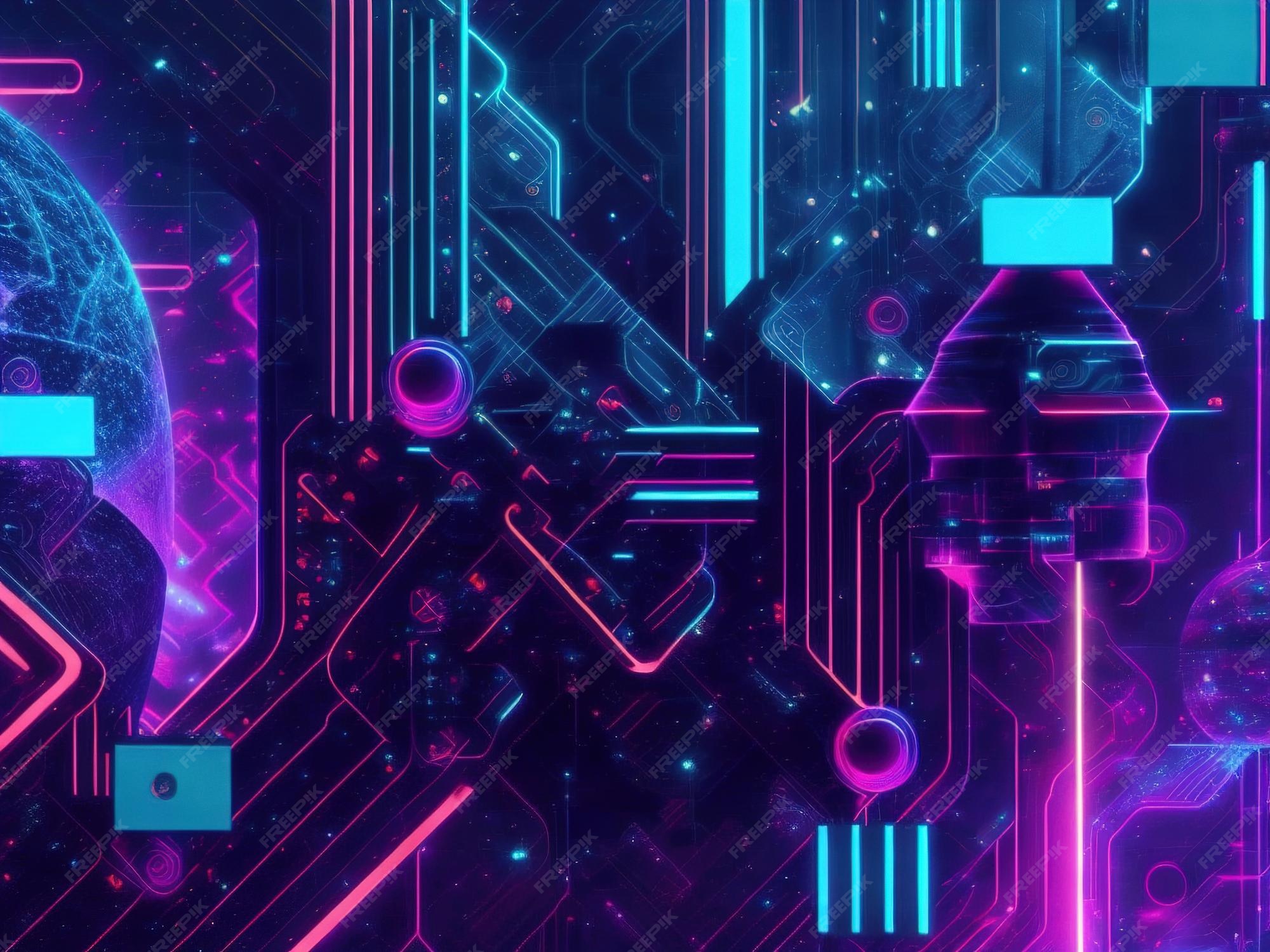 Premium AI Image | Abstract technology digital aesthetics with ... Premium AI Image | Abstract technology digital aesthetics with ...