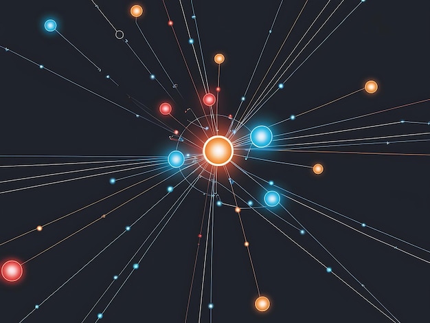 Abstract Technology Network with Glowing Nodes and Lines | Premium AI ... Abstract Technology Network with Glowing Nodes and Lines | Premium AI ...