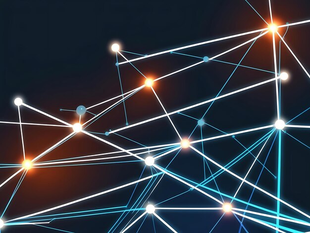 Abstract Technology Network with Glowing Nodes and Lines | Premium AI ... Abstract Technology Network with Glowing Nodes and Lines | Premium AI ...