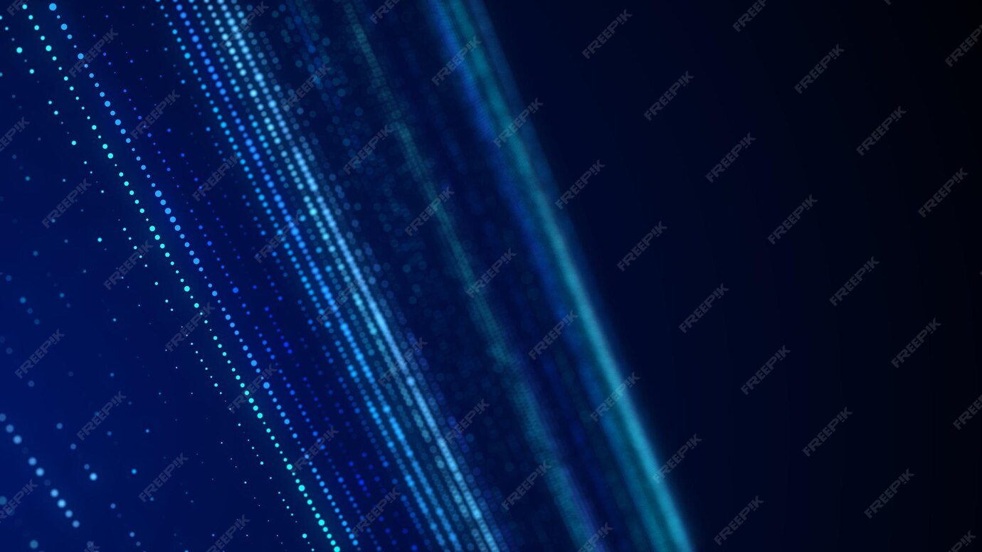 Premium Photo | Abstract vanishing texture the concept of data movement by binary code halftone ...