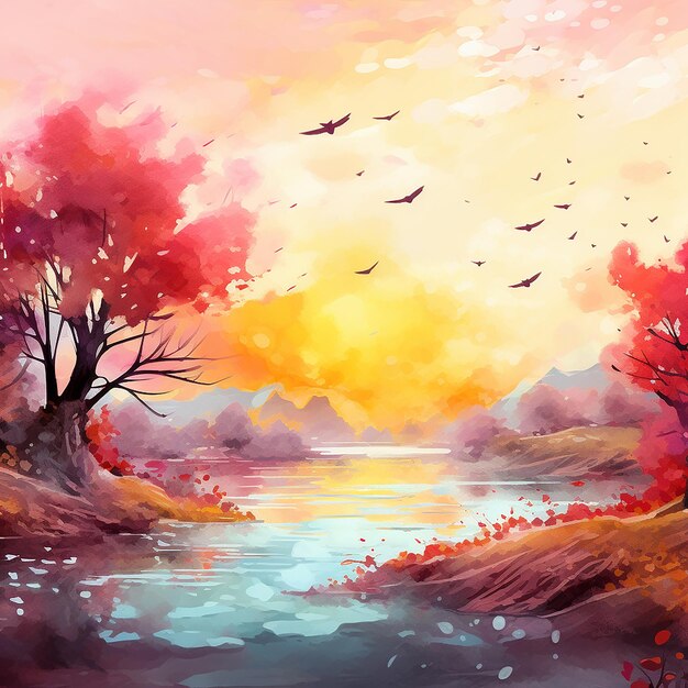 Premium AI Image | Abstract Vibrant Color Painting Premium AI Image | Abstract Vibrant Color Painting