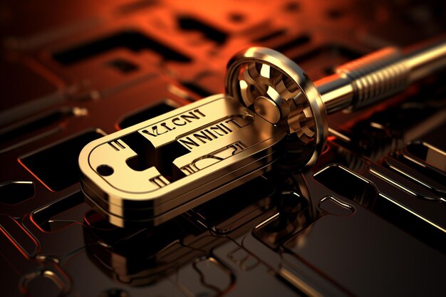 Premium Photo | Abstract visualization of a key turning in a generative ai Premium Photo | Abstract visualization of a key turning in a generative ai