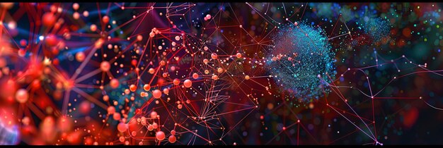 An Abstract Visualization Of A Neural Network With Interconnected Nodes And Lines Demonstrating
