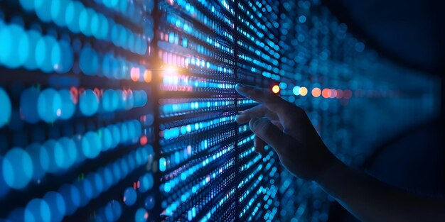 Premium Photo Accessing Secure Data Through Encrypted Connection With