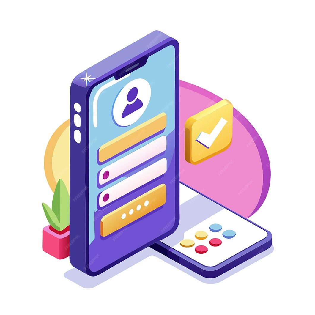 Account Login And Password Form On Smartphone App User Authorization Login Authentication Page