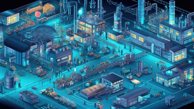 Premium AI Image | Achieving Operational Excellence with Industry 40 ... Premium AI Image | Achieving Operational Excellence with Industry 40 ...