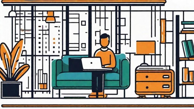 Premium AI Image | Adapting to Remote Work Lifestyle Premium AI Image | Adapting to Remote Work Lifestyle