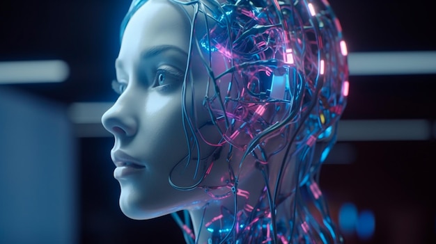 Premium Photo | Advanced artificial intelligence for the future rise in ...