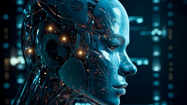 Premium Photo | Advanced artificial intelligence for the future rise in technological ...