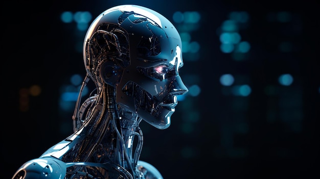 Premium Photo | Advanced artificial intelligence for the future rise in ...