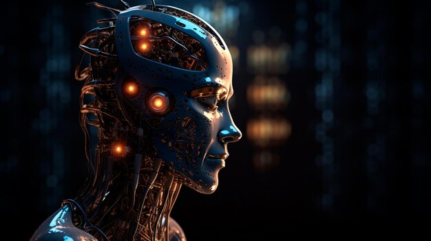 Premium Photo | Advanced artificial intelligence for the future rise in ...