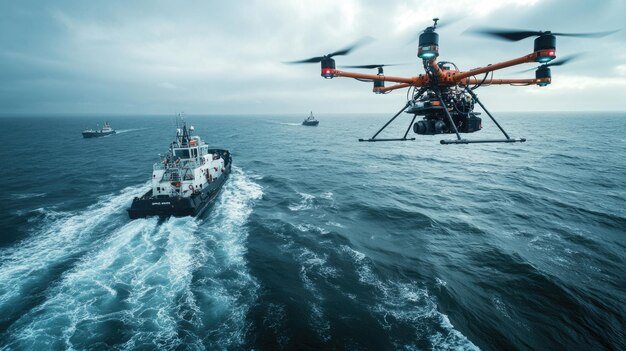 Advanced Maritime Drone Surveillance Enhancing Safety And Efficiency At