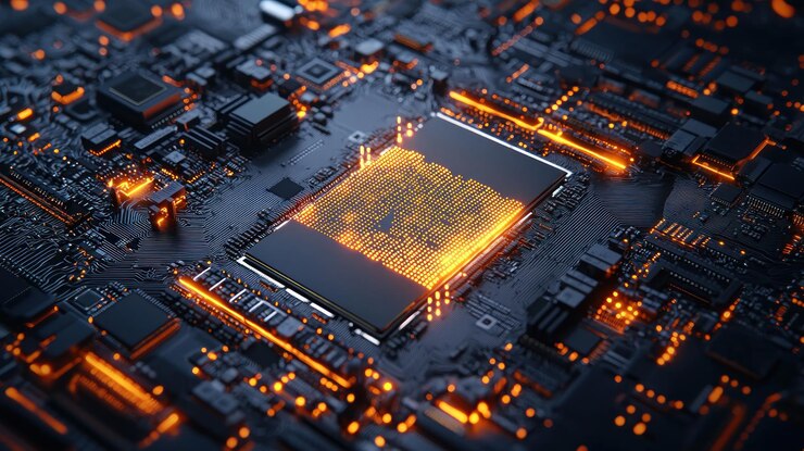 Advanced Mobile Microprocessor Chip Connecting with a Motherboard and ...