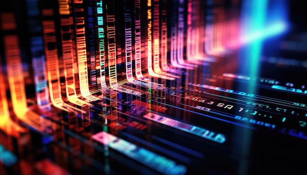 Premium AI Image | Advanced Morse Code Data Visualization Premium AI Image | Advanced Morse Code Data Visualization