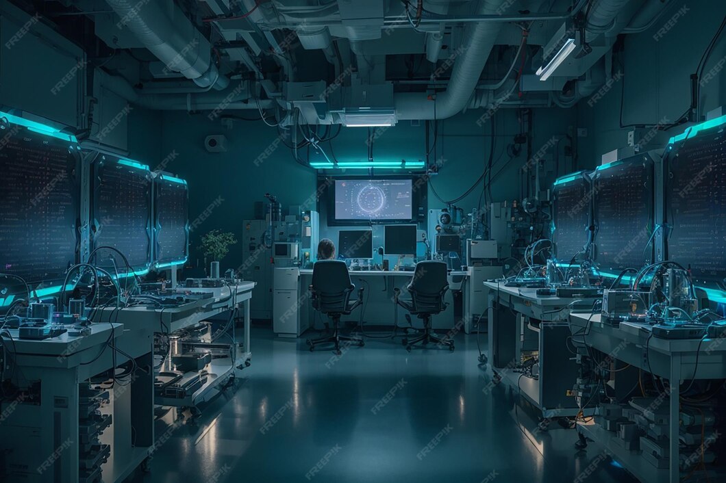 Premium AI Image | Advanced Quantum Computing Lab Exploration Premium AI Image | Advanced Quantum Computing Lab Exploration