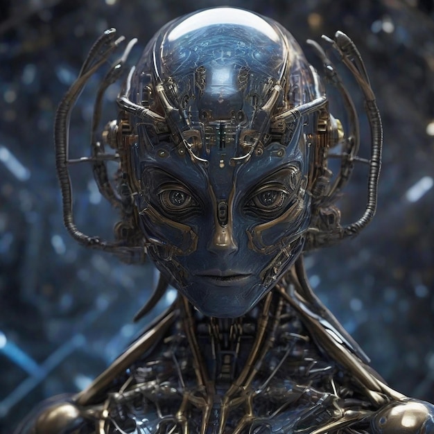 Premium AI Image | advanced robotic alien AI generated Premium AI Image | advanced robotic alien AI generated