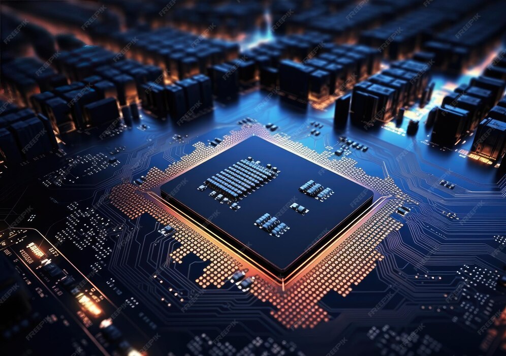 Premium AI Image | Advanced Technology Concept Visualization Circuit Board CPU Processor ...