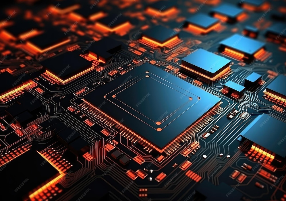 Premium AI Image | Advanced Technology Concept Visualization Circuit Board CPU Processor ...